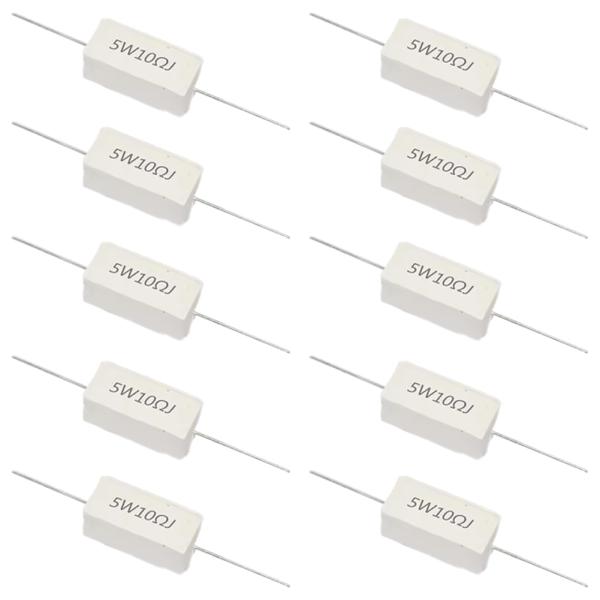 【発売日：2026年07月28日】セメントタイプの抵抗器は、電子工作や回路製作で扱いやすい構造を備えています。5Wの電力に対応し、各抵抗値と約5%の誤差範囲により、幅広い用途で取り入れやすい点が魅力です。発熱を抑えたい場面や安定した抵抗値が...