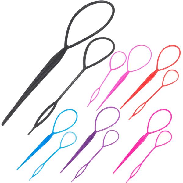 難易度の高いヘアアレンジも簡単に作ることができるヘアアレンジツール。美容室、着付け専門店、写真スタジオなどヘアセットのプロも愛用。程よい硬さで扱いやすく、尚且つ強度もあり、頭皮を傷つける心配もないので安心してお使いいただけます。大・小の2本...