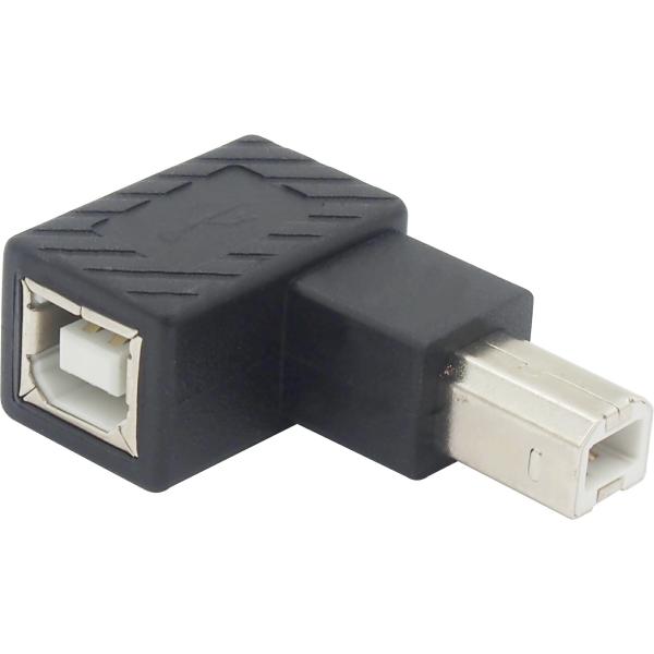 【発売日：2022年11月07日】USB2.0 L字型 USB-TypeB (オス) - USB-TypeB (メス) L型C 変換アダプタプリンターやスキャナ、外付けHDDなど設置の際ケーブルの出っ張りを抑える※ご購入前に接続端子と変換方...