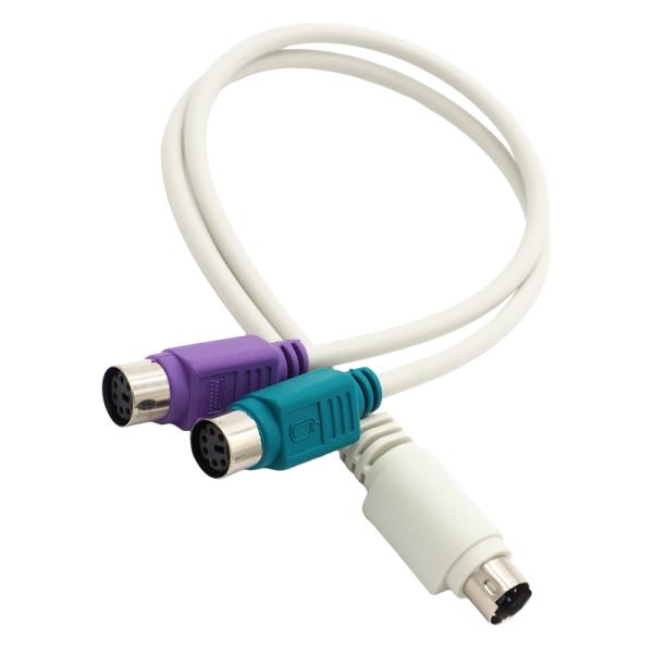 【発売日：2022年11月07日】PS/2 6ピン オス ミニDIN ? PS/2キーボード 6ピン メス ミニDIN &amp; PS/2マウス 6ピン メス ミニDINノートパソコンのようにPS/2ポートを1基のみ備える機器でPS/2の...