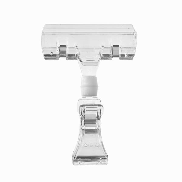 入り数 1【特長】効果的なディスプレイ、広告、商品演出に、店舗、売場販促の必需品、ポップクリップ透明。グリップラバーの溝により細いパイプもつかむことができます。ジョイント部分を強化！ 厚みのあるパネルもまっすぐ受ける事ができます。【寸法】W...