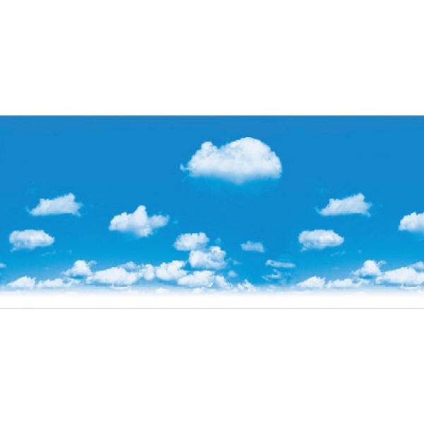 販売単位1本【特長】青空の明るさ、楽しさ、清々しさを演出。年中通して活躍します。売り場に爽やかな清潔感を足せますよ！50m巻でこの価格！季節選ばず利用しやすい柄。行事イメージのない間でも明るい売り場イメージを継続させましょう。雰囲気ある売り...