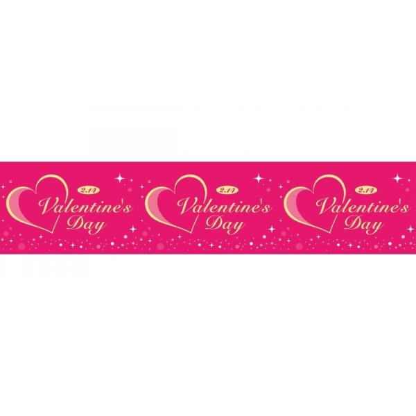 販売単位1本【特長】新柄！バレンタイン用ビニール幕！たっぷり50m巻！安さに自信があります！華やかで高級感のある落ち着いたピンク系。行事に合わせた演出で集客率と売り上げUP！季節イベントをしっかりアピールして売り場を盛り上げましょう。雰囲気...
