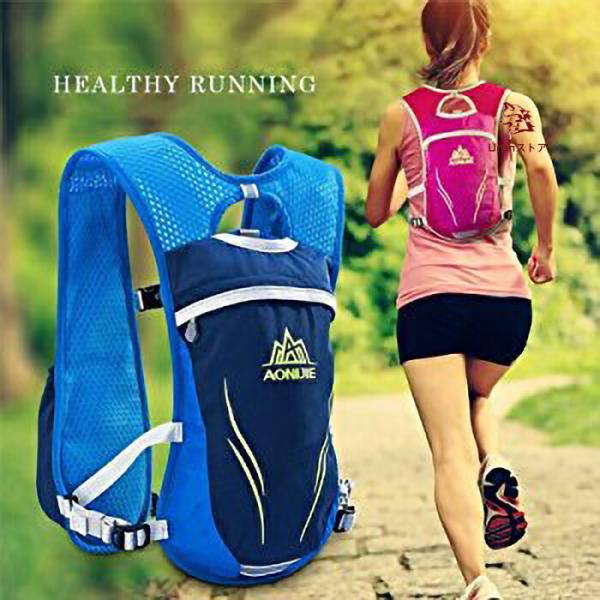 ランニングバック トレイル ラントレラン バック ジョギング 防水 超軽量 ハイドレーションシステム対応 5.5L E885     多彩な小物収納・防水仕様の超軽量ランニングバック トレイルランニングバッグ内側はオールメッシュで通気性がよ...
