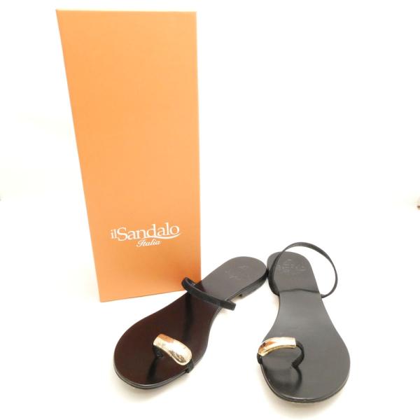 [ブランド]   il Sandalo of Capri イル サンダロ オブ カプリ [アイテム]  サンダル [コレクション]170100/8 [個数]1点 [男女]  レディース [色]   ブラック ※上記カラーは色の系統を記載。メ...