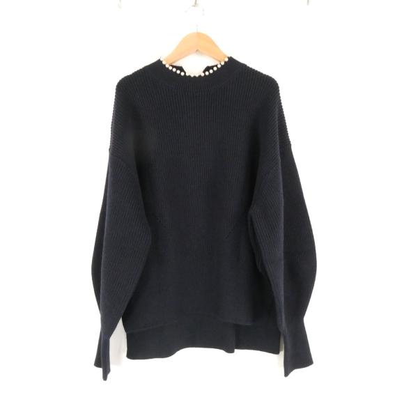 [ブランド]   JOURNAL STANDARD LESSAGE ジャーナルスタンダード レサージュ [アイテム]  ニット セーター [コレクション] [個数]1点 [男女]  レディース [色]   ネイビー ※上記カラーは色の系統を...