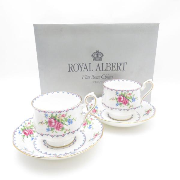 [ブランド]   ROYAL ALBERT ロイヤルアルバート [アイテム]  ティーカップ＆ソーサー [コレクション]PETIT POINT プチポワン [個数]2客 [男女]  兼用 [色]   ホワイト ※上記カラーは色の系統を記載。...
