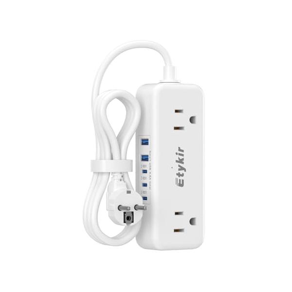 【1台9役 旅行用電源変換プラグ】 SEタイプの変換プラグ 対応し、日本の電気製品が使用できるよう変換します。4つのAC差込口、2つのUSB-Aポート、3つのType-Cポートを搭載し、最大9台の電子機器を同時に充電可能。対応する国・地域は...