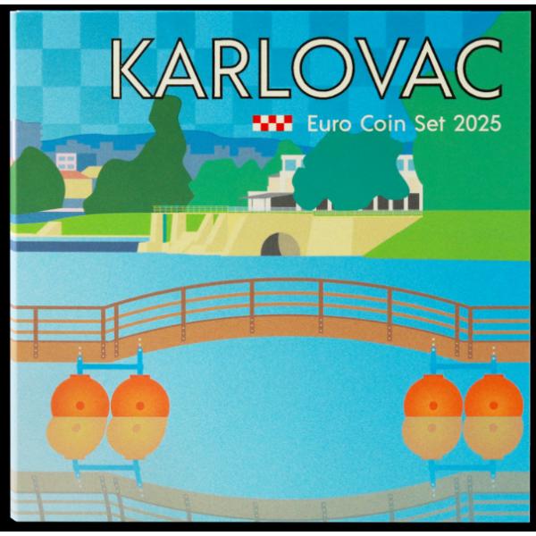 2025年 クロアチア ユーロコインセット「クラロヴァツ（Kralovac）」UNC
