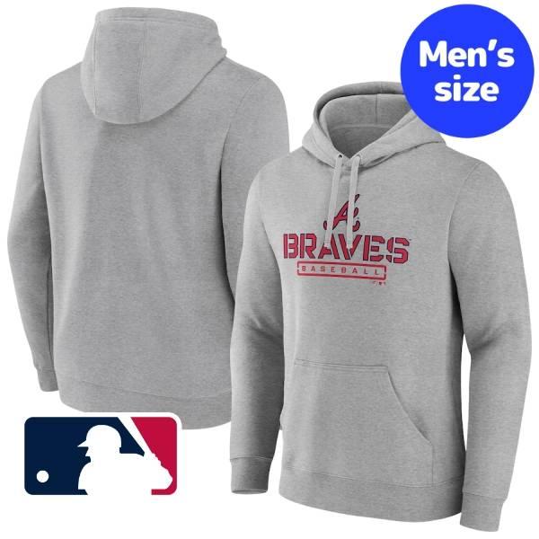 商品名：MLB公式 メンズ パーカー 長袖トップス フーディー アトランタ・ブレーブス Atlanta Braves Evanston Stencil Hoodie・NFL・NBA・MLB・NHLなど世界的に人気のプロスポーツリーグ公式ライ...