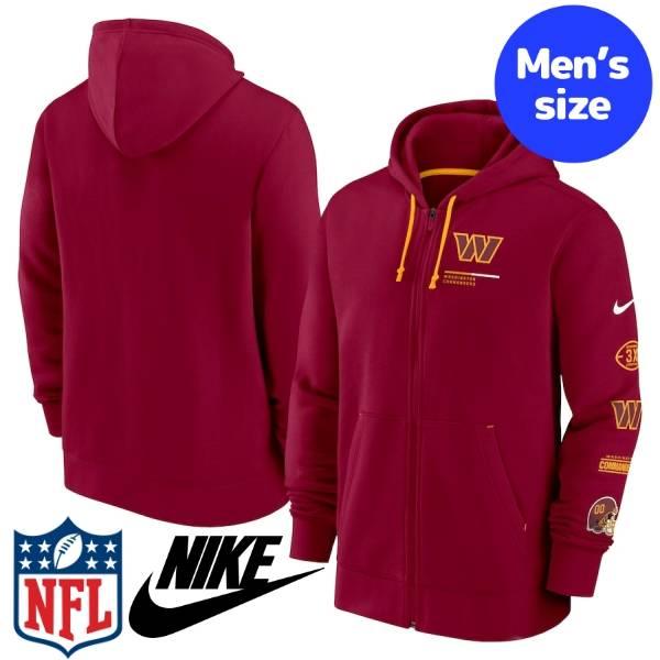 商品名：NIKE ナイキ NFL公式 メンズ パーカー 長袖トップス フーディー ワシントン・コマンダース Washington Commanders Nike Surrey Full-Zip Hoodie・NFL・NBA・MLB・NHLな...