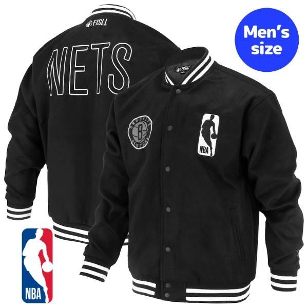 商品名：NBA公式 メンズ レディース スタジャン アウター FISLL フィスル ブルックリン・ネッツ Brooklyn Nets・NFL・NBA・MLB・NHLなど世界的に人気のプロスポーツリーグ公式ライセンス商品を展開する正規ブランド...