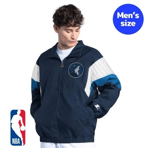 商品名：NBA公式 メンズ ウィンドブレーカー アウター ジャケット Starter スターター ミネソタ・ティンバーウルブズ アンソニー・エドワーズ Minnesota Timberwolves・NFL・NBA・MLB・NHLなど世界的に...