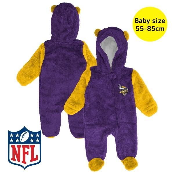 商品名：NFL公式 Outerstuff 50-70cm ベビーアウター 防寒ジャケット ミネソタ・バイキングス Minnesota Vikings・アメリカ4大スポーツ（NFL・NBA・MLB・NHL）の公式ライセンスを持つ本格ブランド。...