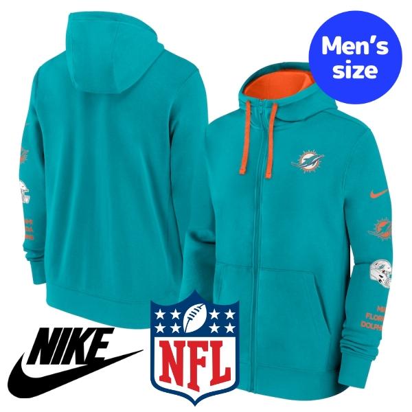 商品名：NFL公式 正規品 メンズ パーカー 長袖トップス フーディー ナイキ Nike マイアミ・ドルフィンズ Miami Dolphins・NFL・NBA・MLB・NHLなど世界的に人気のプロスポーツリーグ公式ライセンス商品を展開する正...