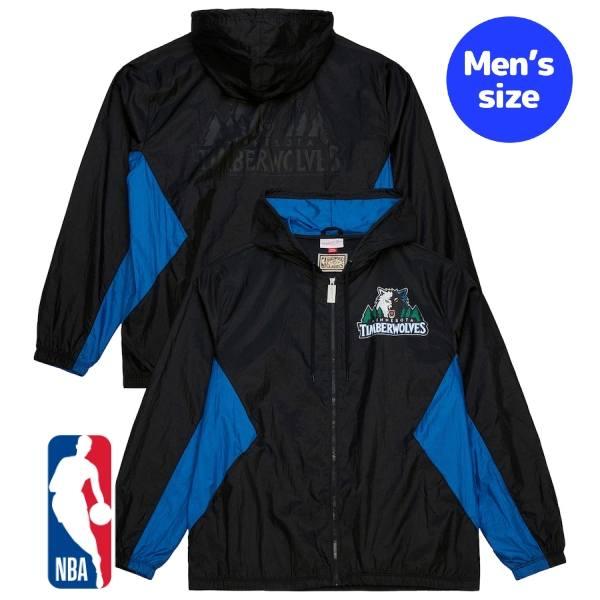 商品名：NBA公式 メンズ ウィンドブレーカー ジャケット アウター ミッチェルアンドネス ミネソタ・ティンバーウルブズ アンソニー・エドワーズ Minnesota Timberwolves・NFL・NBA・MLB・NHLなど世界的に人気の...