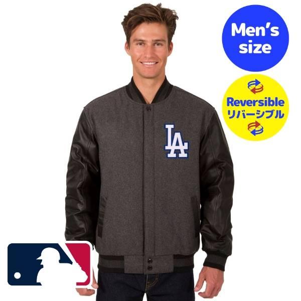 商品名：MLB公式 メンズ アウター スタジャン バーシティジャケット 大谷翔平 ロサンゼルス・ドジャース LA Dodgers Wool &amp; Leather Reversible Jacket・アメリカ4大スポーツ（NFL・NBA...