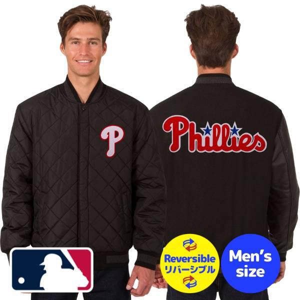商品名：MLB公式 メンズ アウター スタジャン バーシティジャケット フィラデルフィア・フィリーズ Phillies Wool &amp; Leather Reversible Jacket・アメリカ4大スポーツ（NFL・NBA・MLB・...