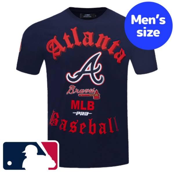 商品名：Pro Standard プロスタンダード MLB公式 メンズ Tシャツ 半袖トップス アトランタ・ブレーブス ATLANTA BRAVES OLD ENGLISH TOP T-SHIRT・Pro Standard（プロスタンダード...