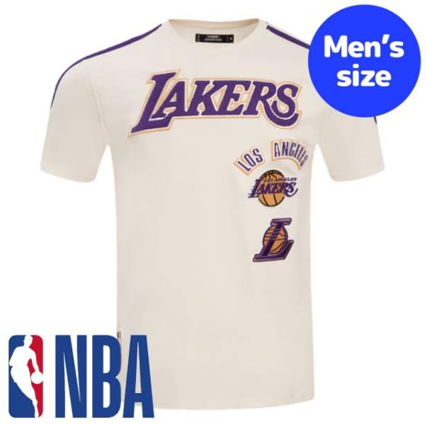 商品名：Pro Standard プロスタンダード NBAオフィシャル メンズ Tシャツ 半袖トップス ロサンゼルス・レイカーズ LOS ANGELES LAKERS RETRO CLASSIC STRIPED T-SHIRT・Pro St...