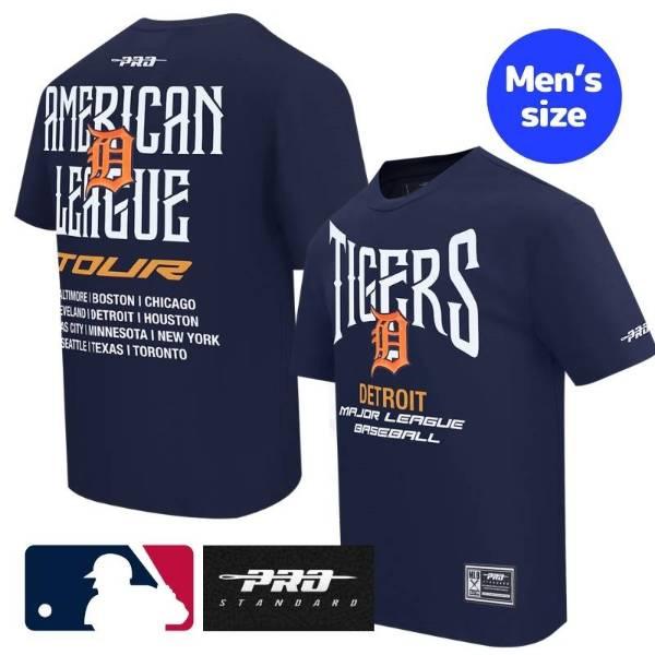 商品名：MLB公式 メンズ Tシャツ 半袖トップス プロスタンダード Pro Standard デトロイト・タイガース DETROIT TIGERS CITY TOUR 2.0 COTTON JERSEY DROP SHOULDER TOP...