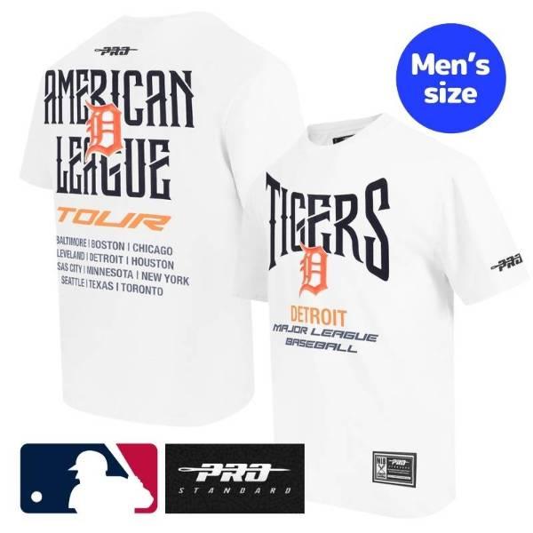 商品名：MLB公式 メンズ Tシャツ 半袖トップス プロスタンダード Pro Standard デトロイト・タイガース DETROIT TIGERS CITY TOUR 2.0 COTTON JERSEY DROP SHOULDER TOP...