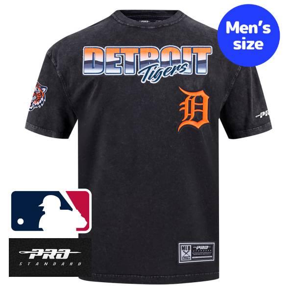 商品名：MLB公式 メンズ Tシャツ 半袖トップス プロスタンダード Pro Standard デトロイト・タイガース DETROIT TIGERS CHROME COTTON JERSEY DROP SHOULDER TOP・Pro St...