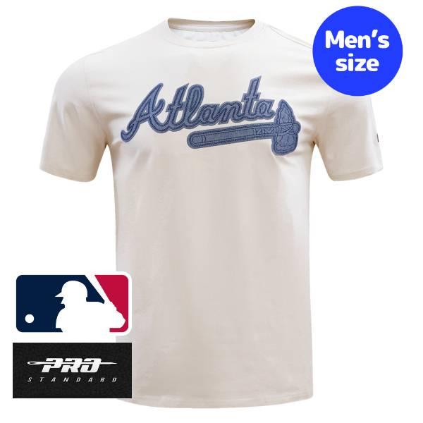 商品名：MLB公式 メジャーリーグオフィシャル メンズ Tシャツ 半袖トップス プロスタンダード Pro Standard アトランタ・ブレーブス ATLANTA BRAVES VARSITY BLUES TOP・Pro Standard（...