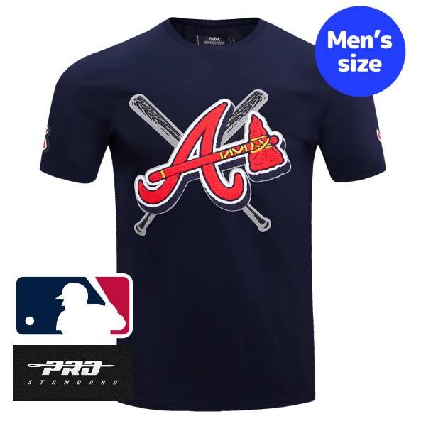 商品名：MLB公式 メジャーリーグオフィシャル メンズ Tシャツ 半袖トップス プロスタンダード Pro Standard アトランタ・ブレーブス ATLANTA BRAVES MASHUP TOP・Pro Standard（プロスタンダー...