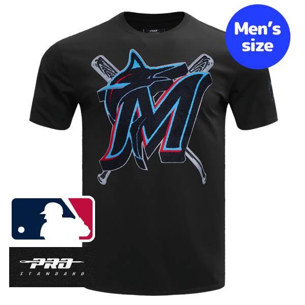 商品名：MLB公式 メジャーリーグオフィシャル メンズ Tシャツ 半袖トップス プロスタンダード Pro Standard マイアミ・マーリンズ MIAMI MARLINS MASHUP TOP・Pro Standard（プロスタンダード）...