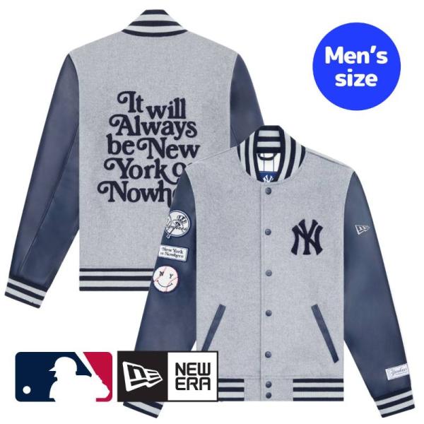 商品名：New Era MLB公式 メンズ アウター バーシティジャケット スタジャン ジャンパー ニューエラ ヤンキース ジャッジ・アメリカ四大メジャースポーツ MLB・NBA・NFL・NHL の公式アイテム。 チームのロゴやカラーが際立...