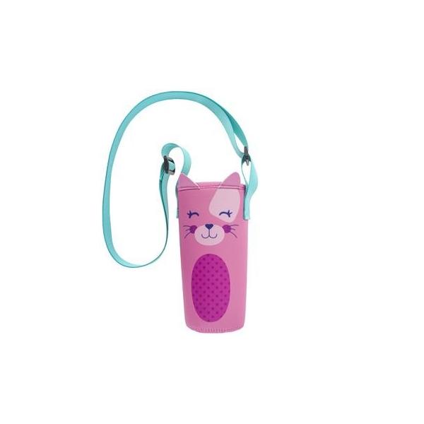 商品名：キッズ 首掛け ペットボトルホルダー 子供用 軽量 撥水性 ネコ ねこ キャット Stephen Joseph ステファンジョセフ・ステファンジョセフ（Stephen Joseph）は、アメリカ・ハリウッドスターやセレブたちからも絶...