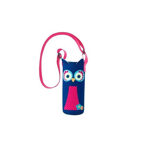商品名：キッズ 首掛け ペットボトルホルダー 子供用 軽量 撥水性 ふくろう フクロウ Stephen Joseph ステファンジョセフ・ステファンジョセフ（Stephen Joseph）は、アメリカ・ハリウッドスターやセレブたちからも絶大...