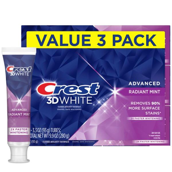 【商品説明】ホワイトニング大国アメリカで、ドラマにも出てくるほどポピュラーで大人気の商品です。普通の歯磨き粉のように使っていただければ白い歯に！研磨剤を使用していないので、歯の表面を傷つけません。【内容量】 93g×3個【生産国】アメリカ【...