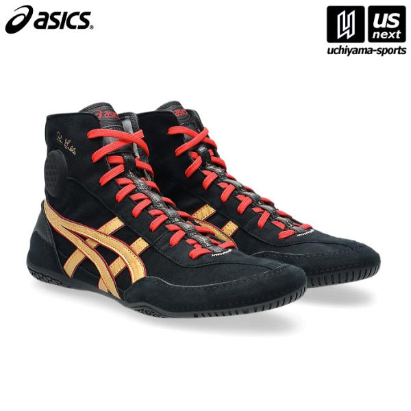 /メーカー アシックス（ASICS）/品名 ダンゲーブルエヴォ 3（DAN GABLE EVO 3）/品番 1081A052/サイズ 24.0-30.5cm/カラー 002（ブラック×ピュアゴールド）/素材アッパー：人工皮革（合成皮革）・合...