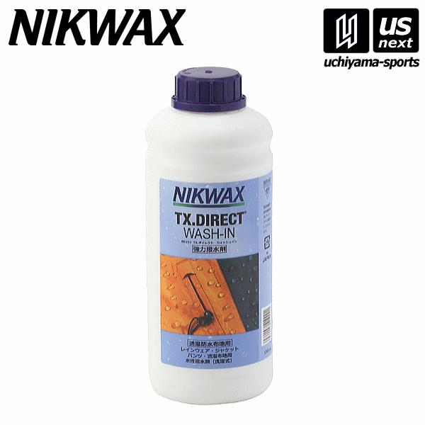 /メーカー ニクワックス（NIKWAX） /品名 TX．ダイレクト　WASH−IN（洗濯式） /品番 EBE253 / /容量 1L /適応商品 レインウエア、ジャケット用 /生産国 イギリス /メール便不可　/店頭受取可能（新潟県村上市）