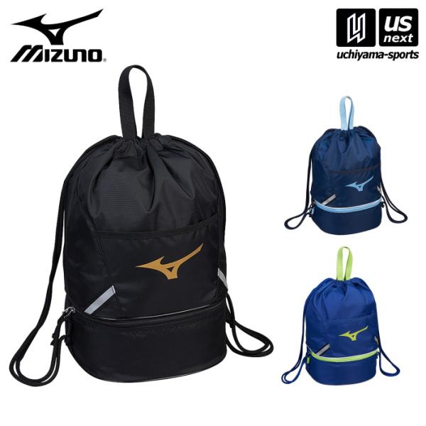 /メーカー ミズノ（MIZUNO） /品名 プールバッグ /品番 N3JDB001 /サイズ L23×W19×H39cm /カラー 22（ブルー×ライム）　82（ネイビー×サックス）　95（ブラック×ゴールド） /素材 ポリエステル（裏加工...