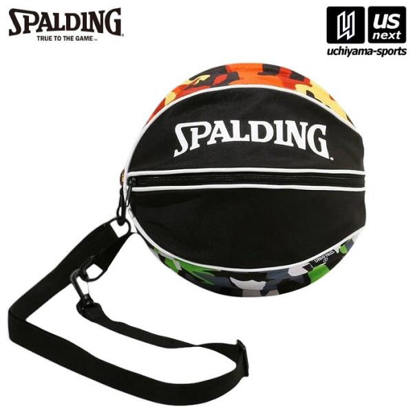 /メーカー スポルディング/品名 ボールバッグ マルチカモ グリーン×オレンジ/品番 49-001MGO/サイズ 直径27cm/素材 ポリエステル/生産国 中国/カラー：グリーン×オレンジ/5〜7号球を1球収納可能なボールバッグ/取り外し可...