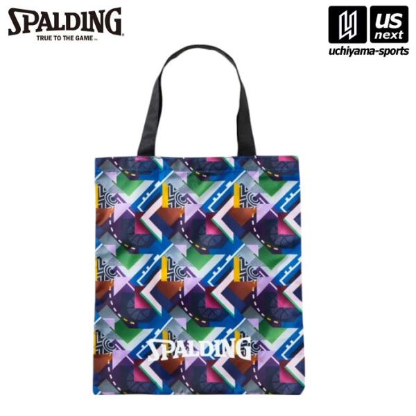 /メーカー スポルディング/品名 パッカブルトートバッグ ジオメトリック/品番 50-026GE/サイズ W37 x H42 cm/素材 ポリエステル /バスケットコートをイメージした幾何学柄を採用/小さく折りたたみ持ち運びができるA4サイ...
