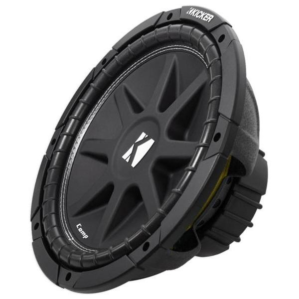 Kicker 最新型 Comp シリーズ12インチ（30CM）4ΩSVCサブウーハーC12 (43C124）です。●最大入力：300W，●定格入力：150W，●公称インピーダンス：4ΩSVC，●周波数特性：27Hz〜500Hz，●能率：88...
