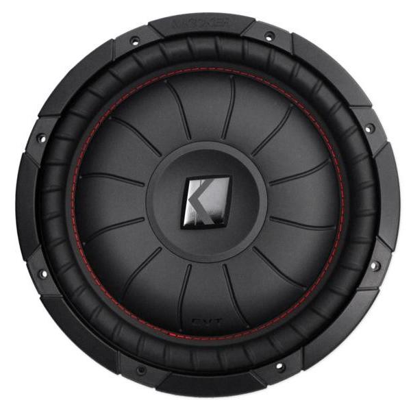 Kicker 最新薄型のCVTシリーズ30cmサブウーハーCompVT12（43CVT122) 2ΩSVCです。入力：400/800W（RMS/最大）, 音圧レベル: 87.1dB(1W/1m)、再生周波数帯域：25〜500Hz、取付穴直径...