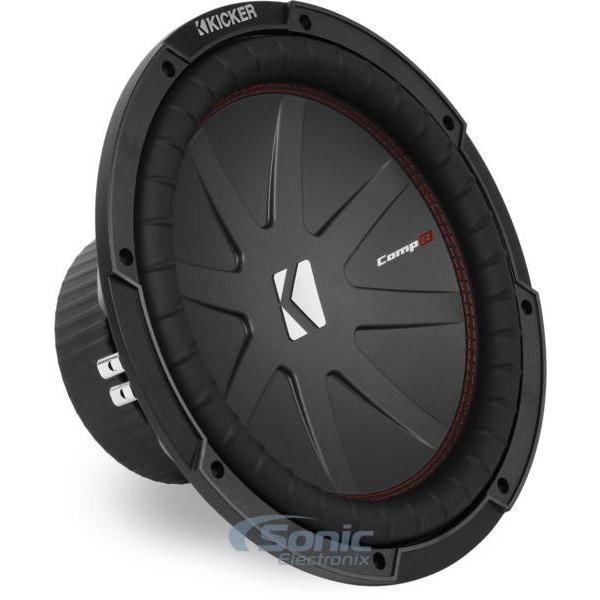 Kicker 30cmウーハーCompR12（43CWR122) 2ΩDVCです。入力：500/1000W（RMS/最大）, 音圧レベル：86.9dB(1W/1m), 再生周波数帯域：25〜500Hz, 取付穴直径：27.9cm, 取付奥行...
