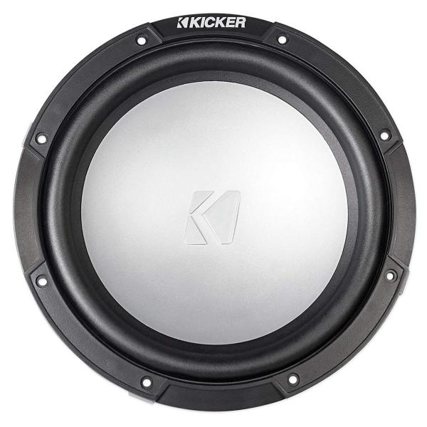 Kicker 最新型 マリーングレードフリーエアー(Freeair) KMFシリーズ 10インチ(25CM) 4ΩSVCサブウーハー KMF10(45KMF104)です。●最大入力：350W ●定格入力：175W ●公称インピーダンス：4Ω...