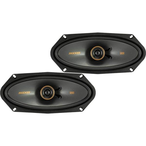 Kicker KSシリーズ 楕円形 10ｘ25cm (4ｘ10インチ) 2-Way コアキシャルスピーカー KSC41004 (47KSC41004) (ペア)です。定格入力:15-75W、瞬間最大入力:150W,能率:88dB,再生周波数...