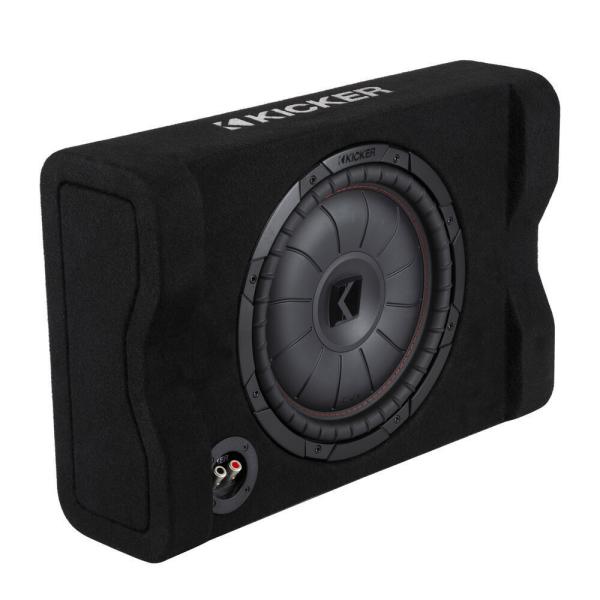 Kicker 最新型 ウーハー下向き使用の薄型純正 30cm (12インチ) ウーハーBOX CVTDF12 (48CVTDF122) です。入力:400W/800W (RMS/最大) ,音圧レベル:98dB (1W/1m)、サイズ:奥行き...