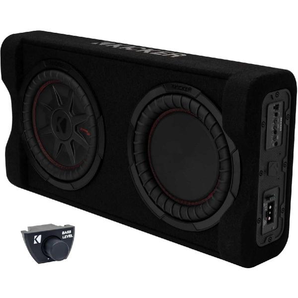 Kicker 25cm（10インチ）アンプ内蔵リフレックスサブウーハー付薄型純正ウーハーBOX PTRTP10（51PTRTP10）です。●瞬間最大：800W ●定格入力：400W ●周波数特性：25〜120Hz ●能率：>90dB ...