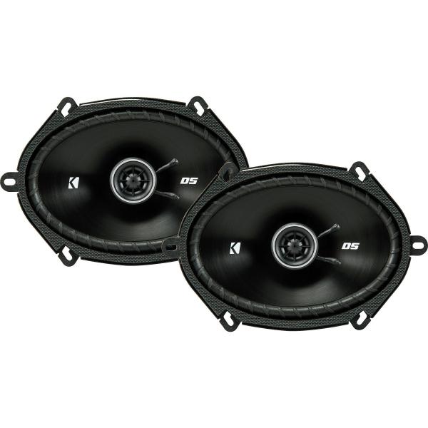 Kicker 16ｘ20cm(6"x8")DSシリーズ 2-WayコアキシャルスピーカーDSC680 (43DSC6804)です。定格入力：50W, 瞬間最大入力：200W, 能率：90dB, 再生周波数帯：45Hz〜20KHz, インピー...
