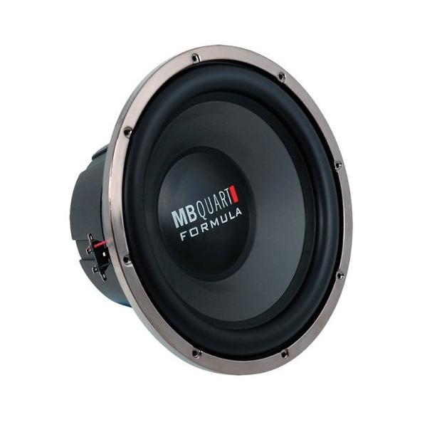 MB Quart 12インチ（30CM）薄型サブウーハーFWA304D(DVC,4Ω)です。 外径寸法:312mm,●取付穴直径:276mm， ●取付穴深さ:141.7mm， ●定格入力:300W， ●最大入力:600W， ●公称インピーダ...