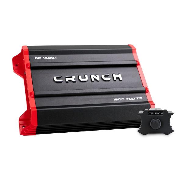 アメリカのCRUNCH（クランチ）Ground Pounderシリーズ 1ch A/B Class パワーアンプ GP-1500.1です。最大出力：1500W, 出力：750W x 1（4Ω）；1500W x 1 （2Ω）, 周波数特性：1...