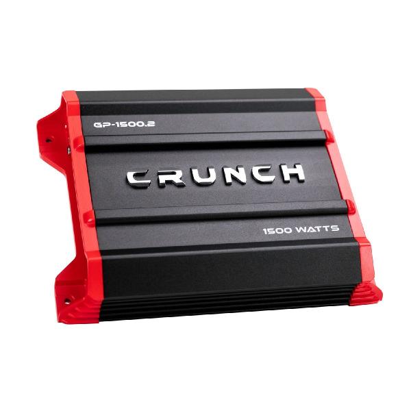 アメリカのCRUNCH（クランチ）Ground Pounderシリーズ 2ch A/B Class パワーアンプ GP-1500.2です。最大出力：1500W,出力：325W×2（4Ω）；750W×2（2Ω）,1500W×1（4Ωブリッジ）...
